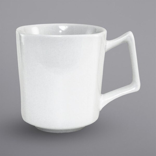 QUAD SQUARE MUG, 11OZ, EUROPEAN WHITE (3DZ/CS)